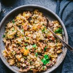 Vegan Miso Butter Mushroom Risotto | Rainbow Plant Life