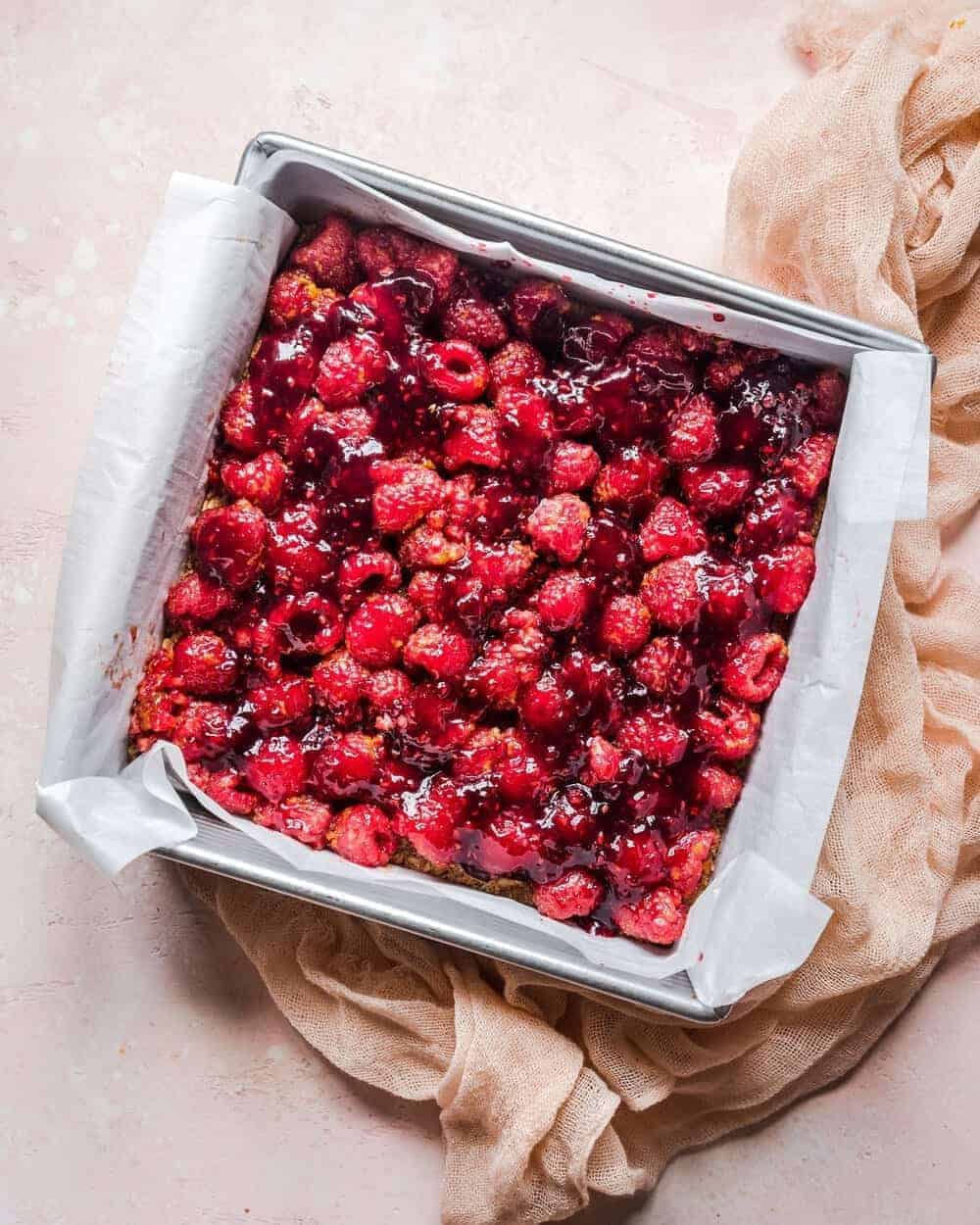 Vegan Raspberry Crumble Bars - Rainbow Plant Life