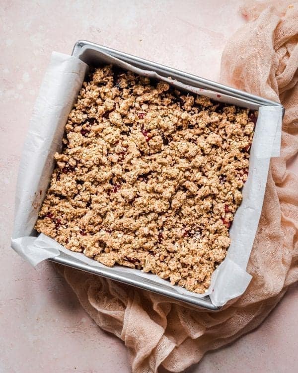 Vegan Raspberry Crumble Bars - Rainbow Plant Life