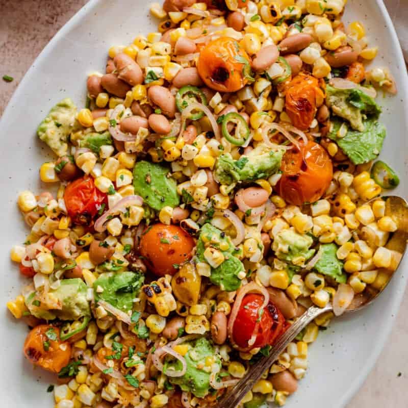 Grilled Corn Salad - Rainbow Plant Life
