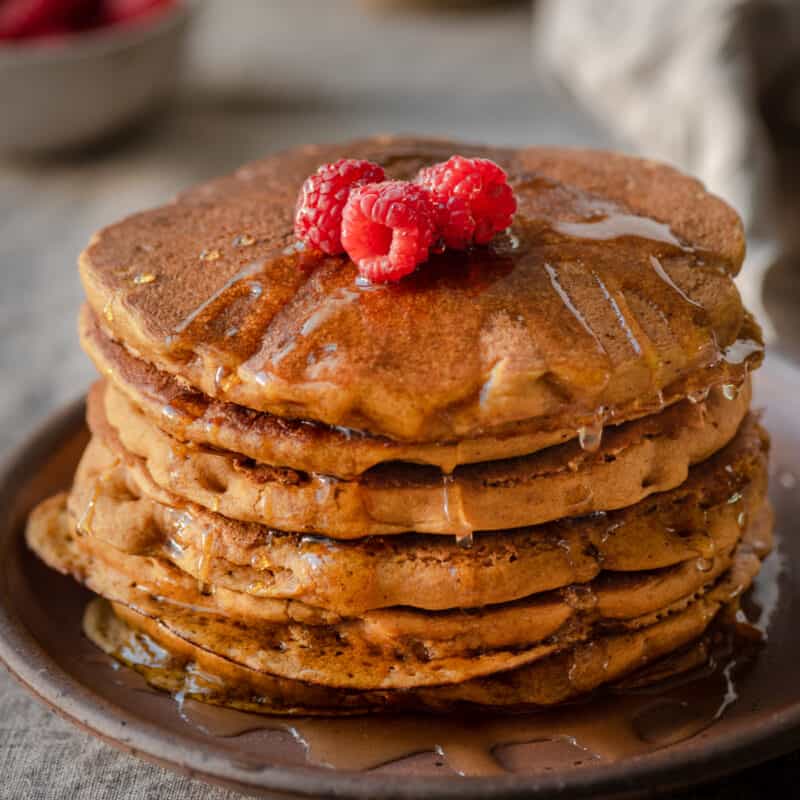 Vegan Pumpkin Pancakes - Rainbow Plant Life