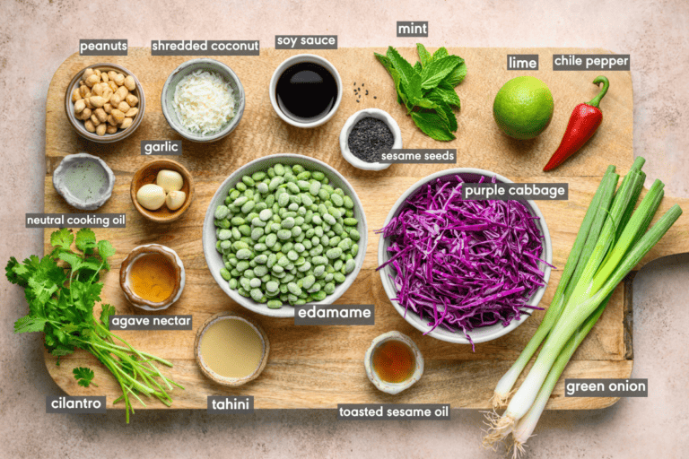 Garlicky Sesame Edamame Salad - Rainbow Plant Life