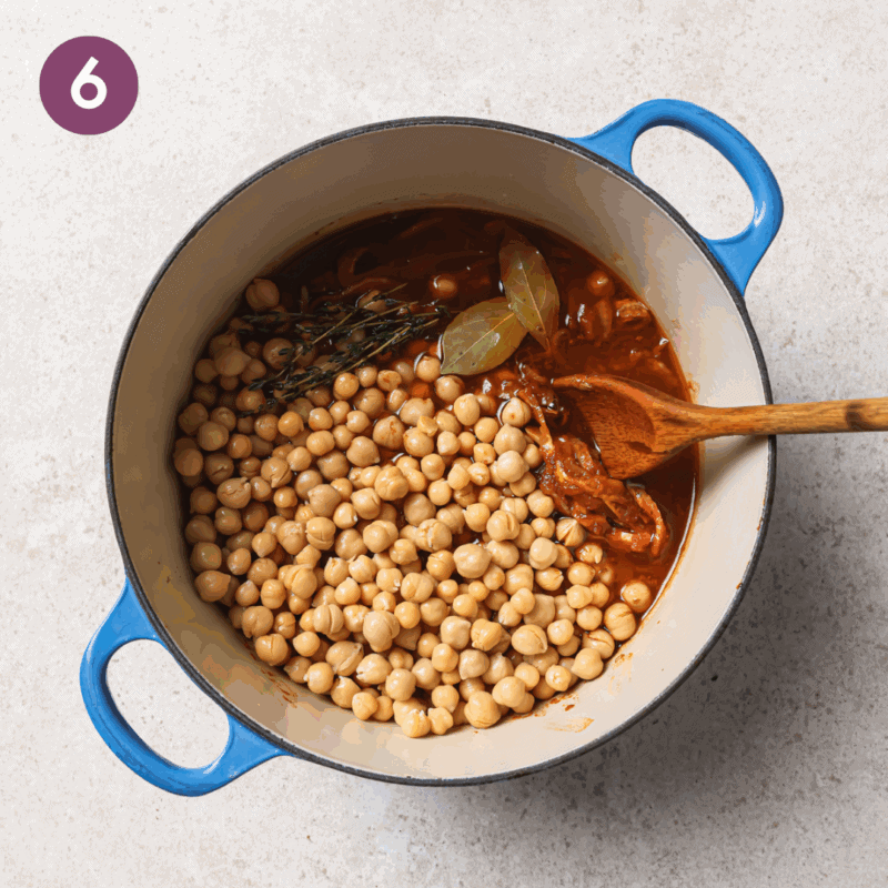 Tomato-Fennel Braised Chickpeas - Rainbow Plant Life