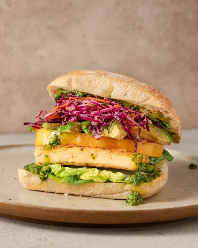 Crispy Tofu Sandwich - Rainbow Plant Life