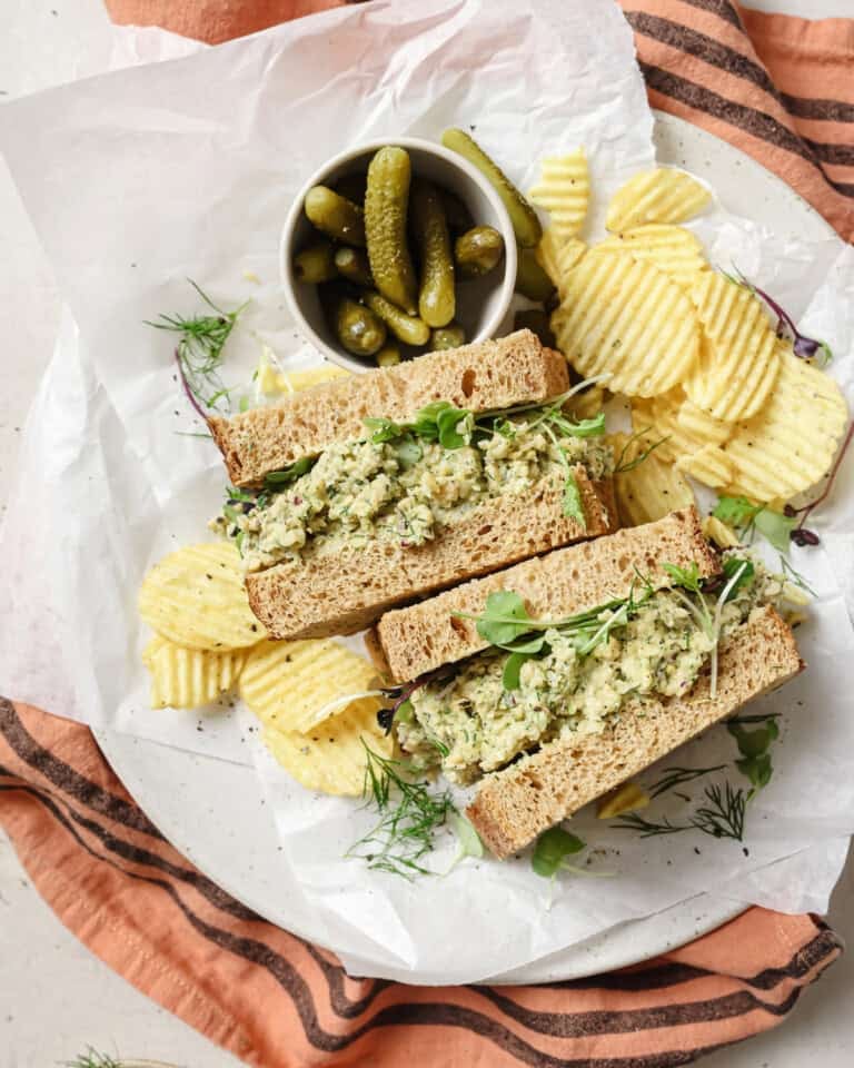 Chickpea Salad Sandwich - Rainbow Plant Life